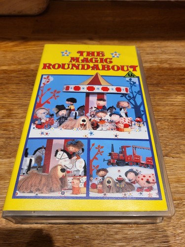 The Magic Roundabout VHS Tape BBC 13 Episodes Dougal Zebedee 80's Boxed ...