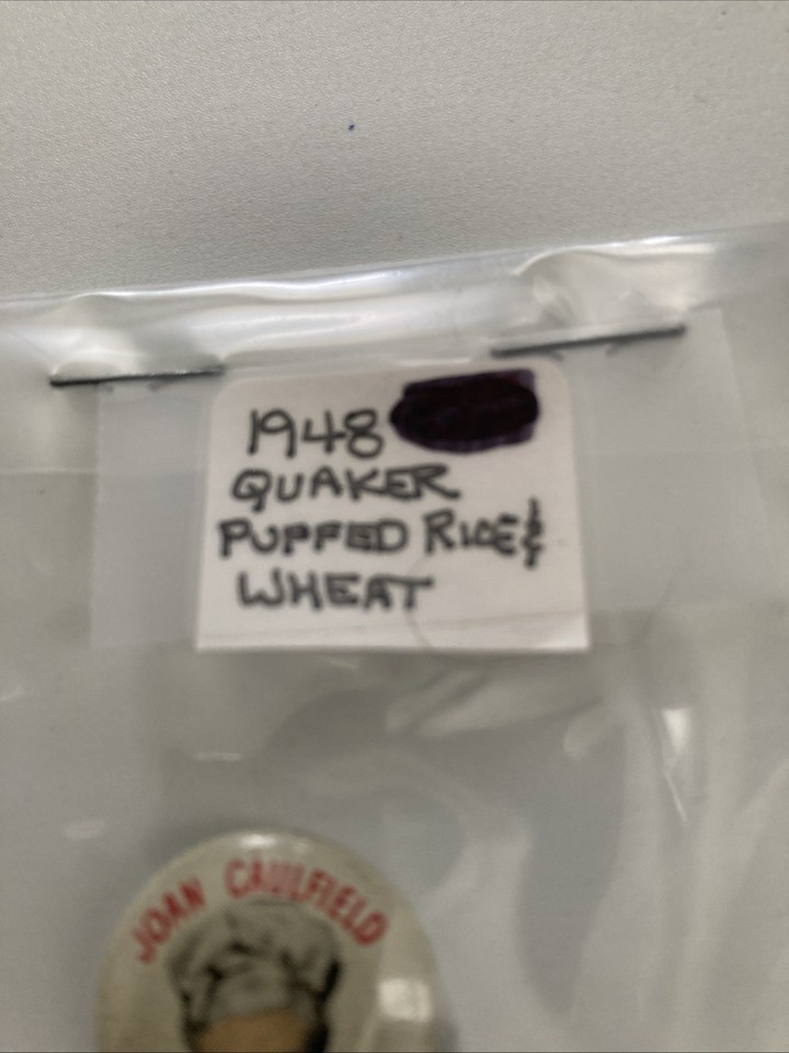 Pin. “Joan Caulfield-A Paramount Star”. 1948. Quaker Puffed Wheat And ...