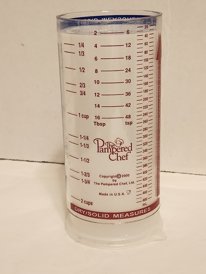 Pampered Chef Measure-All Cup Liquid Dry Solid 2 Cup | eBay