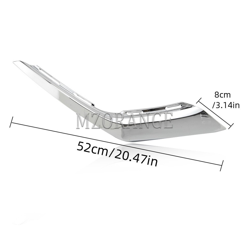 6Pcs For 2016-2020 Mitsubishi Outlander Front Bumper Chrome Molding ...