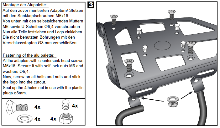 Ducati Hypermotard 821 / SP Minirack Soft Luggage Rack HEPCO & BECKER ...