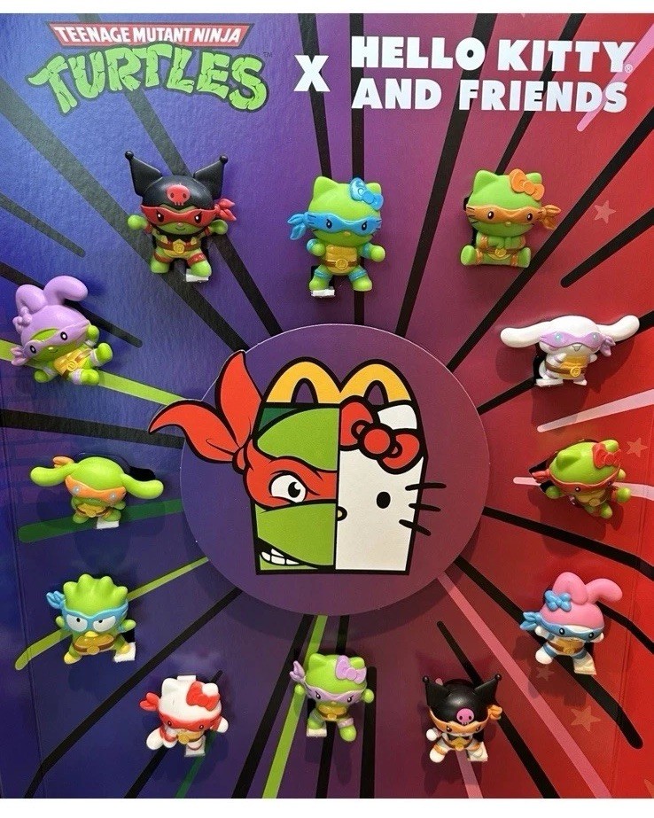 McDonald’s Teenage Mutant Ninja Turtles Hello Kitty Happy Meal Toys ...