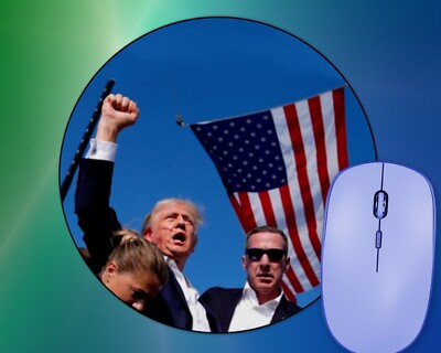 President Donald Trump Fight Round Mouse pad | eBay
