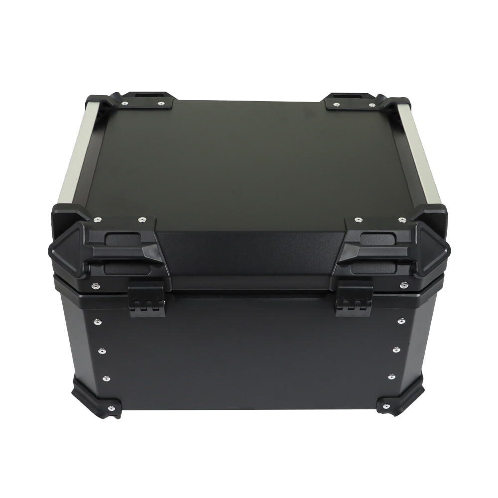 Aluminum 55L Motorcycle Top Case Tail Box Waterproof Luggage Trunk ...