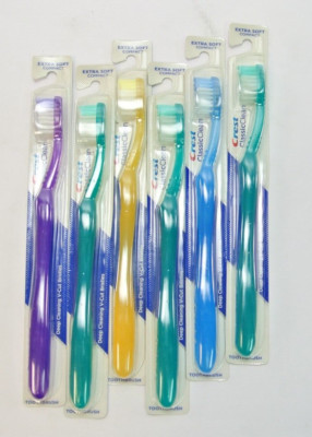 Oral B / Crest Classic Clean Extra Soft Compact Toothbrush, Pack of 6 ...