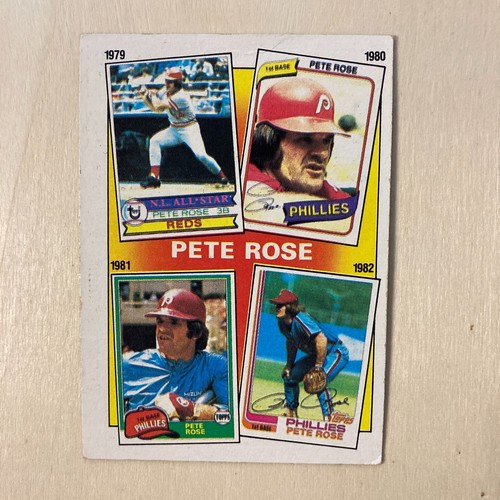 Pete Rose The Years 1986 Topps 1979, 1980, 1981, 1982 #6 MLB Cincinnati ...