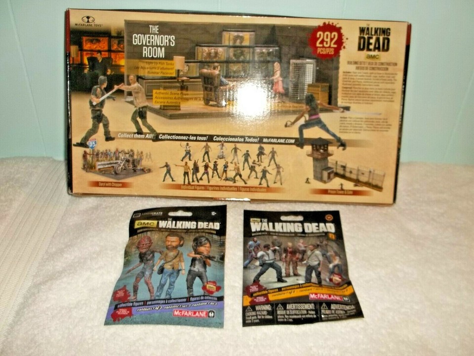 Walking Dead McFarlane Building Construction Governors Room Loot Crate & Wave 2 | eBay