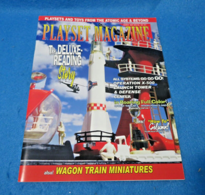 Playset magazine #120 Deluxe Reading rocket base playset + Marx min ...