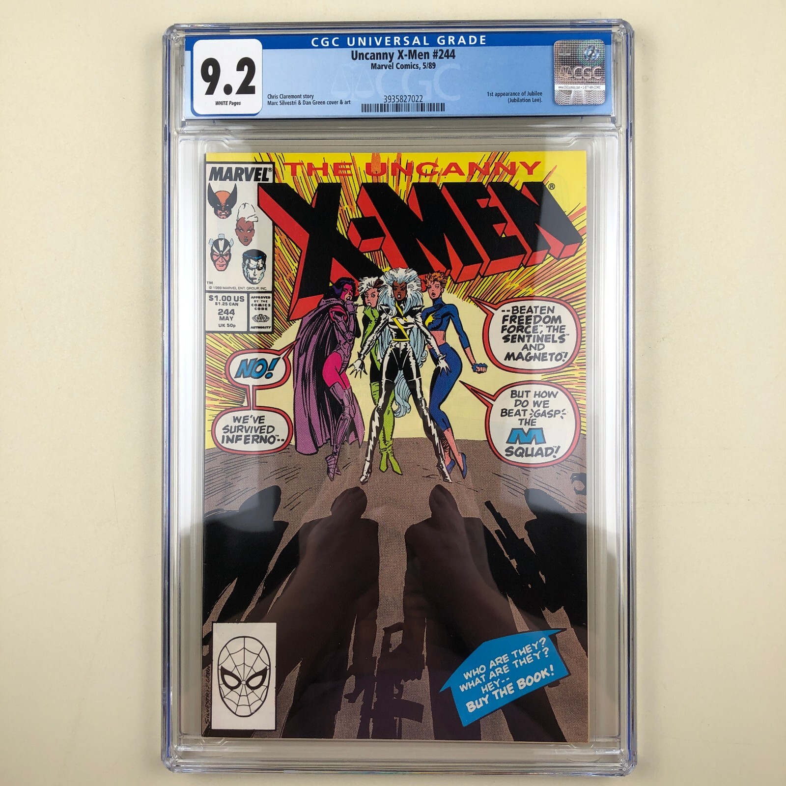 Uncanny X-Men #244 (1989) CGC 9.2, 1st Jubilee | eBay
