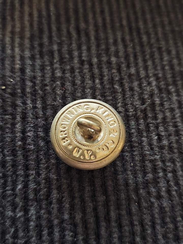 1890's Postal Telegraph Co. Railroad Uniform Button Browning King NY ...