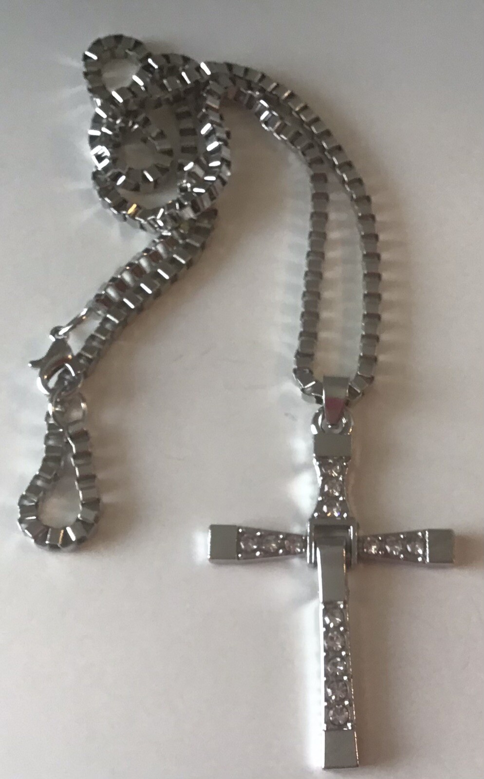 womens sterling silver cross chain necklace | eBay