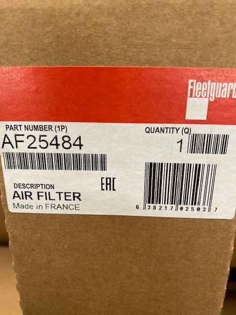 FLEETGUARD AF25484 - Air filter cross reference