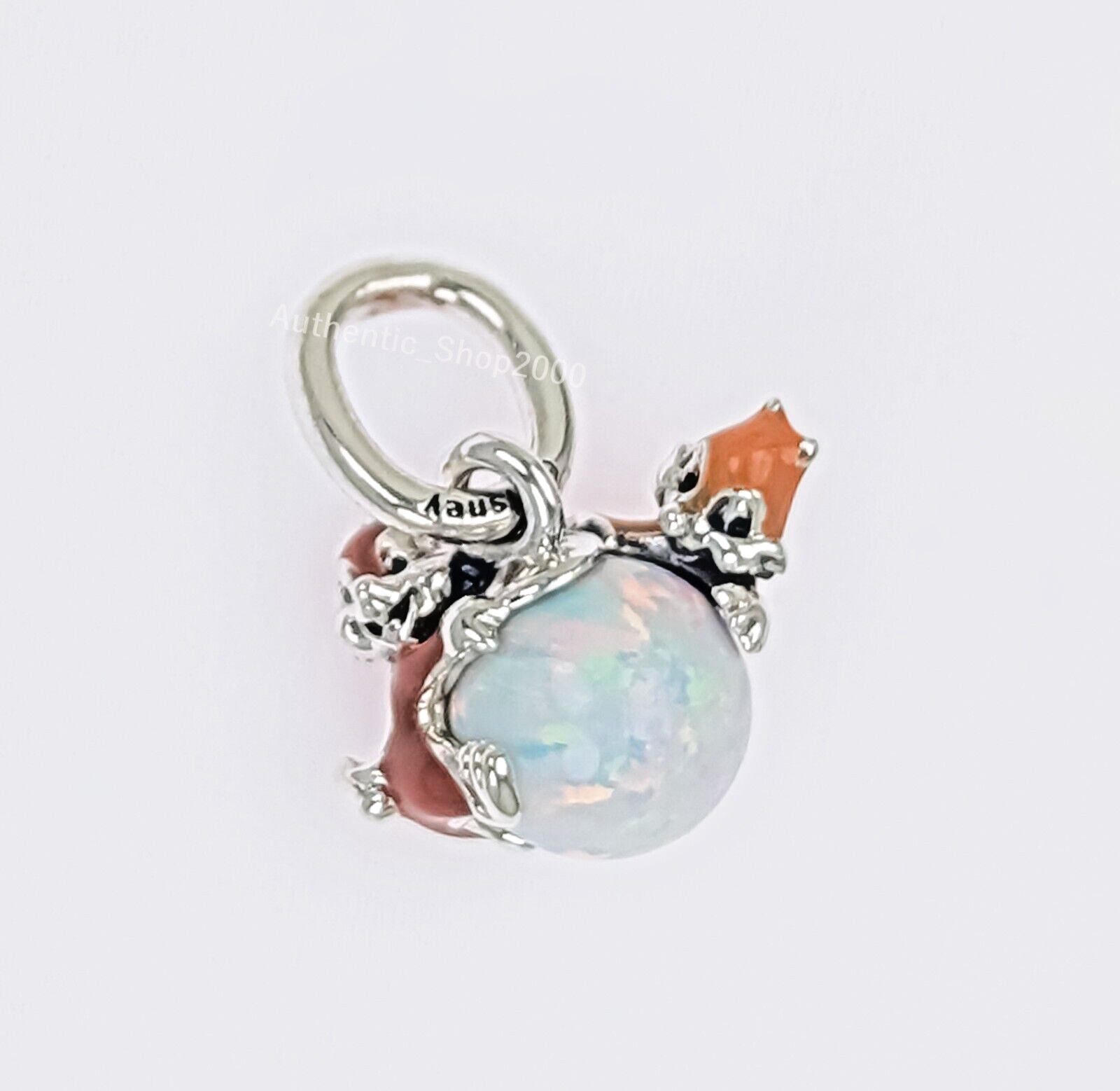 New 100% Authentic PANDORA Disney Chip & Dale Opal Bauble Dangle Charm ...