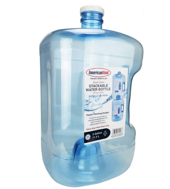(2-Pack) 3 Gallons Stackable Water Bottle Jug BPA Free Home Office ...