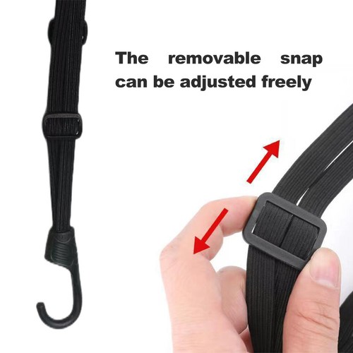2pcs With Dual Hook Bungee Cord Bike Luggage Adjustable Length Heavy ...