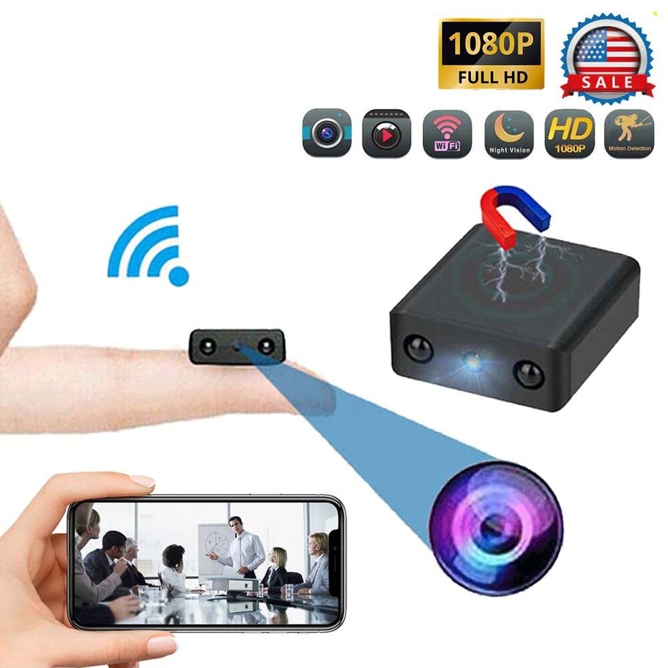 Mini Wifi Camera HD 1080P Home Security Camcorder + Night Vision Micro ...