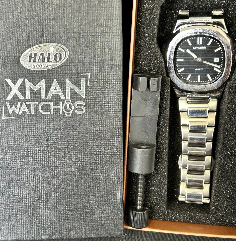 Kimsoun Quartz Wristwatch Silver Stainless Steel Date Feature - #1008 ...