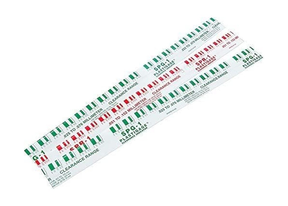 Plastigage - 0.002-0.006 in Range, Green/Red, 12 in Strips | eBay