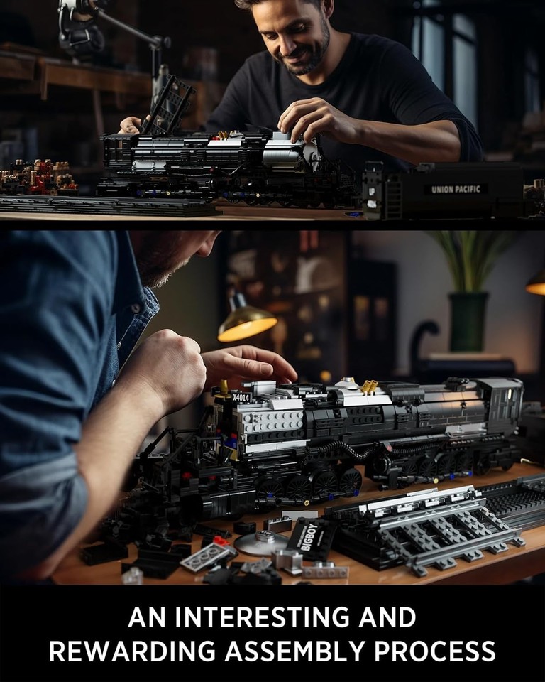 Nifeliz Big Boy Locomotive, Articulated Steam Locomotive Building Block ...