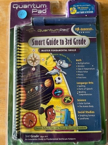 9 Quantum Pad Smart Guide 3rd Grade Series Book & Cartridge Learning ...
