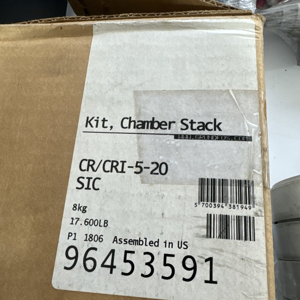 New Grundfos Impeller Stack Kit CR Series CR/CRI-5-20 96453591 Warranty ...