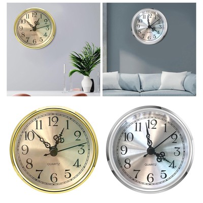 90mm Clock Insert DIY Arabic Battery Operated Clock Mechanism Round ...