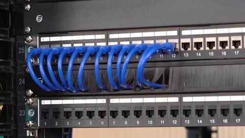 1RU Brush Panel Cable Management for 19 Inch Rack Mount Cabinets Server ...