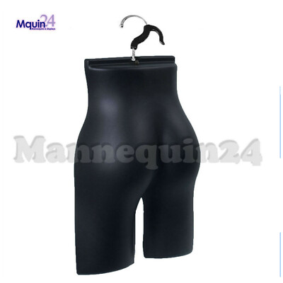 Female Butt Form Mannequin in Black + Haning Hook - Plastic Women Dress ...