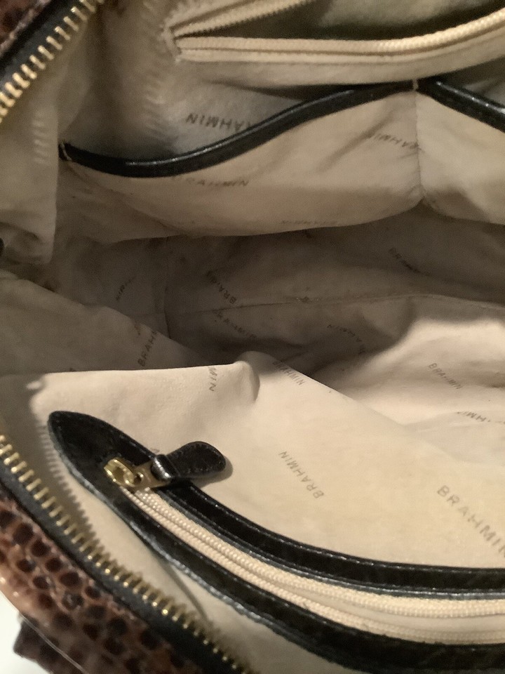 Vintage small BRAHMIN Small black tote | eBay