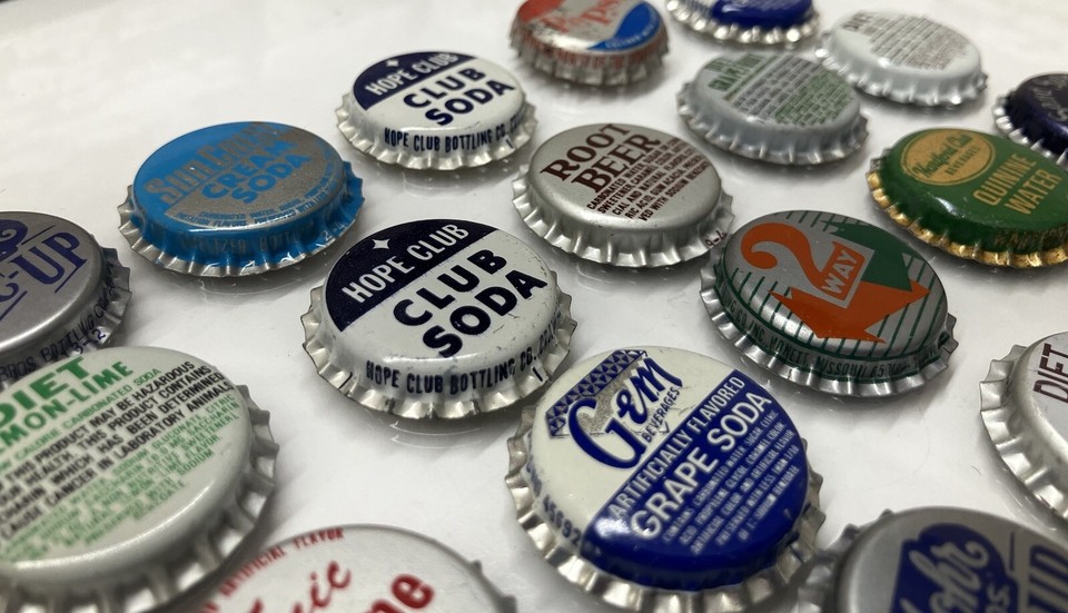 47 Vintage Uncrimped USA Soda Pop Bottle Caps | eBay