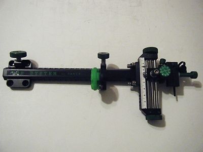 4" DAVIS TARGET SIGHT- single knob mount -black/green | eBay