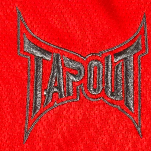 Tapout Hoodie Mens 2XL Red Full Zip Spell Out Embroidered Logo Performance MMA | eBay