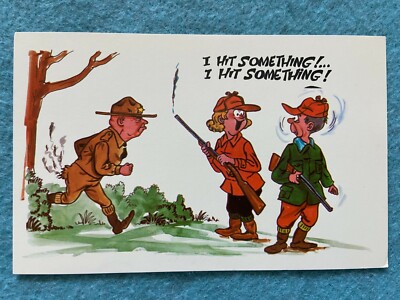 I Hit Something! I Hit Something! Postcard | eBay