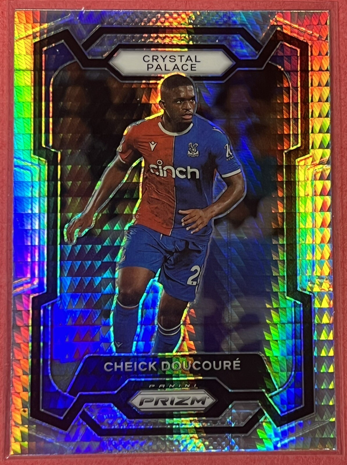2023-24 Panini Prizm Premier #178 CHIECK DOUCOURE HYPER PRIZM CRYSTAL ...