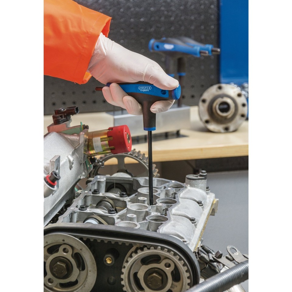 Draper Expert Soft Grip Metric Hex & Ball End T Handle Key Set 8 Piece ...