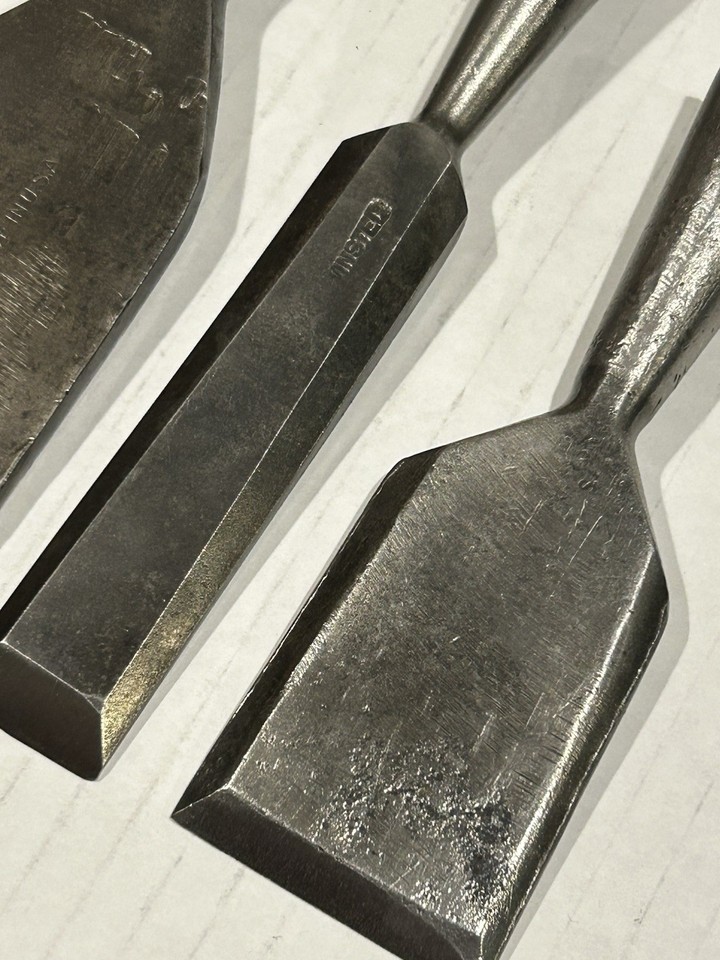Vintage Woodworking Beveled Edge Socket Chisel 15 pc. Lot | eBay
