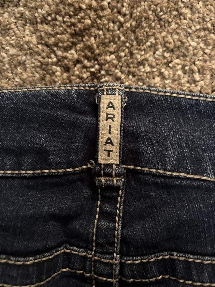 Ariat REAL Denim Boot Cut Jeans Womens 30L Mid Rise Stretch Thick ...