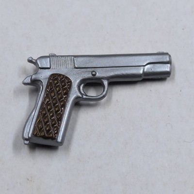 Vintage Hasbro G.I. Joe Silver .45 Pistol w/ Brown Grips – 1960s ...