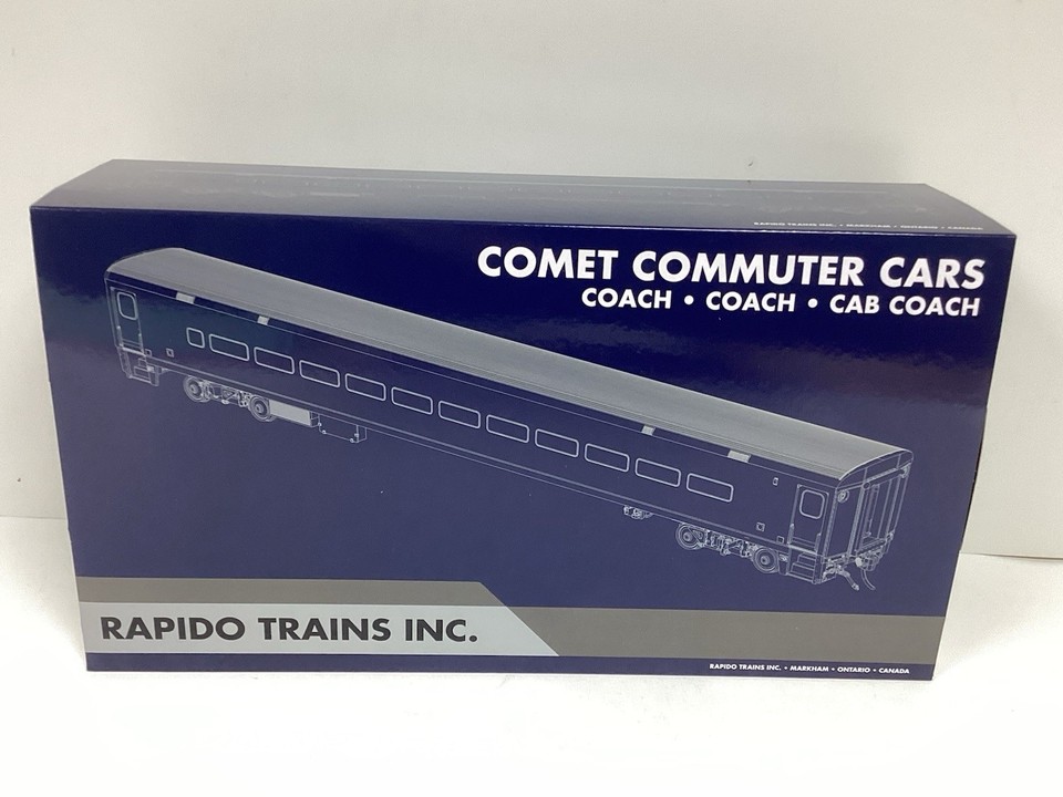 HO Rapido Trains #128517-1,2,3 Philadelphia Septa Comet Commuter 3 Car ...