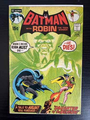 Batman #232 1st Appearance of Rha's al Ghul KEY ISSUE FN to FN+ 1971 DC ...