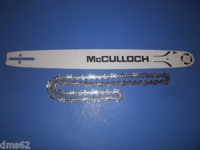 NEW BAR & CHAIN COMBO McCULLOCH 20" SPROCKET NOSE BAR 325 050 80 L ...