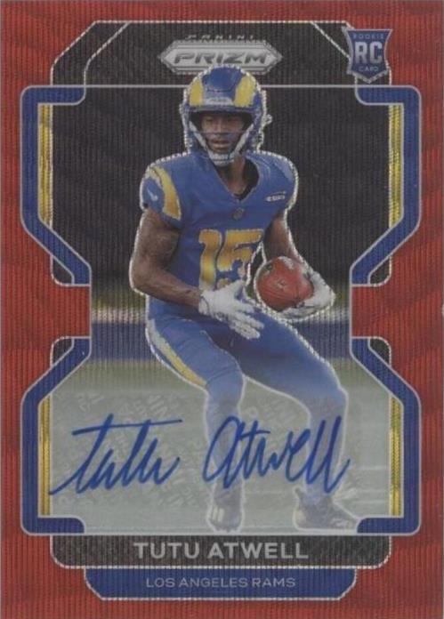 2021 Panini Prizm - Rookie Tutu Atwell #350 Red Wave Prizm Autographs ...