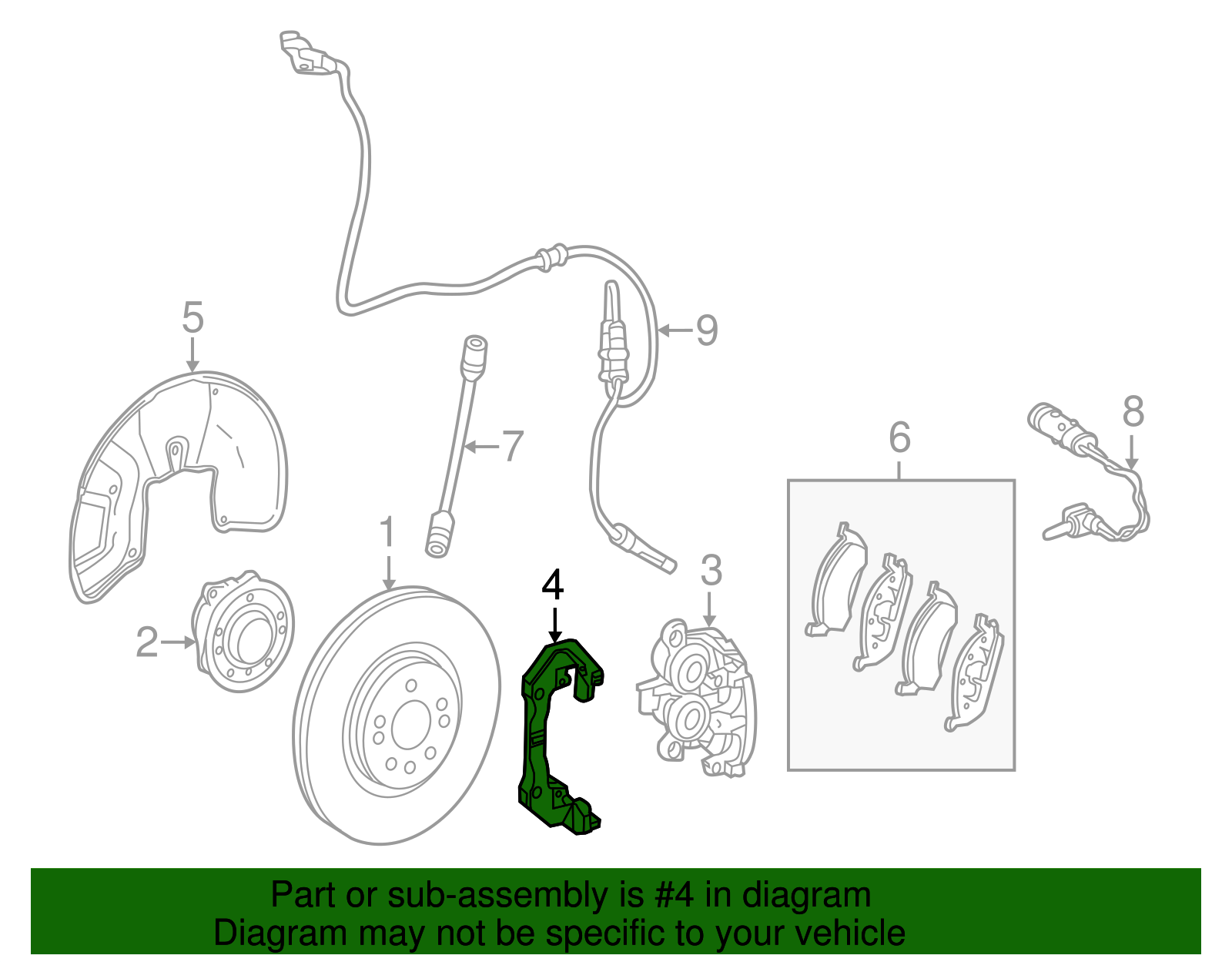 Mercedes-Benz 1664210106 Genuine OEM Caliper Support for sale online | eBay