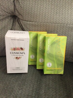 New Cosmospa 6-Step Spa Pedicure, Green Tea & Honey - 3 Pack | eBay