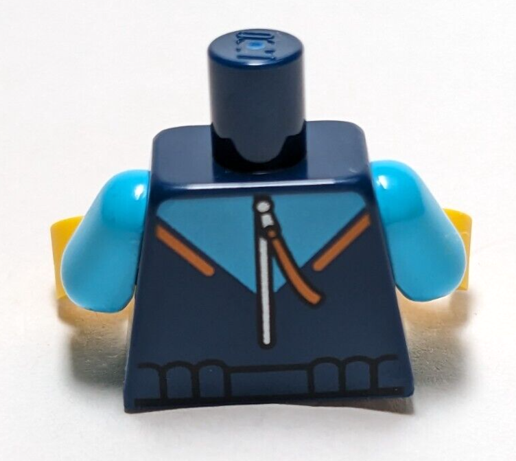 Lego - Minifigure Torso - Dark Blue Navy, Wet Suit, Diver | eBay