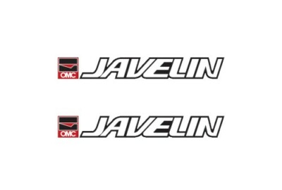 Pair Javelin OMC Boat Hull Graphics Ski Decals Sticker | 3M ...