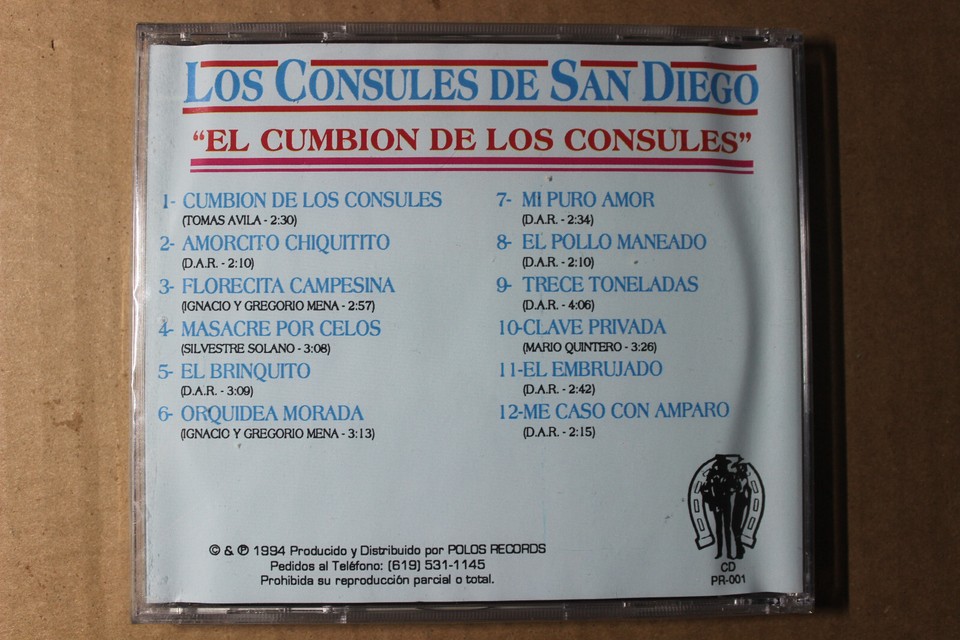 LOS CONSULES DE SAN DIEGO EL CUMBION DE LOS CONSULES ULTRA RARE NEW ...