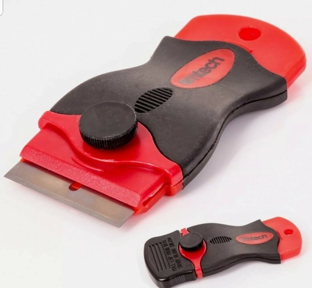 Rolson Mini Scraper Soft Rubber Grip Remove Labels Paint Stickers DIY ...