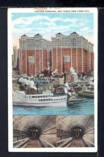 Postcard - New York New York - Hudson Terminal | eBay