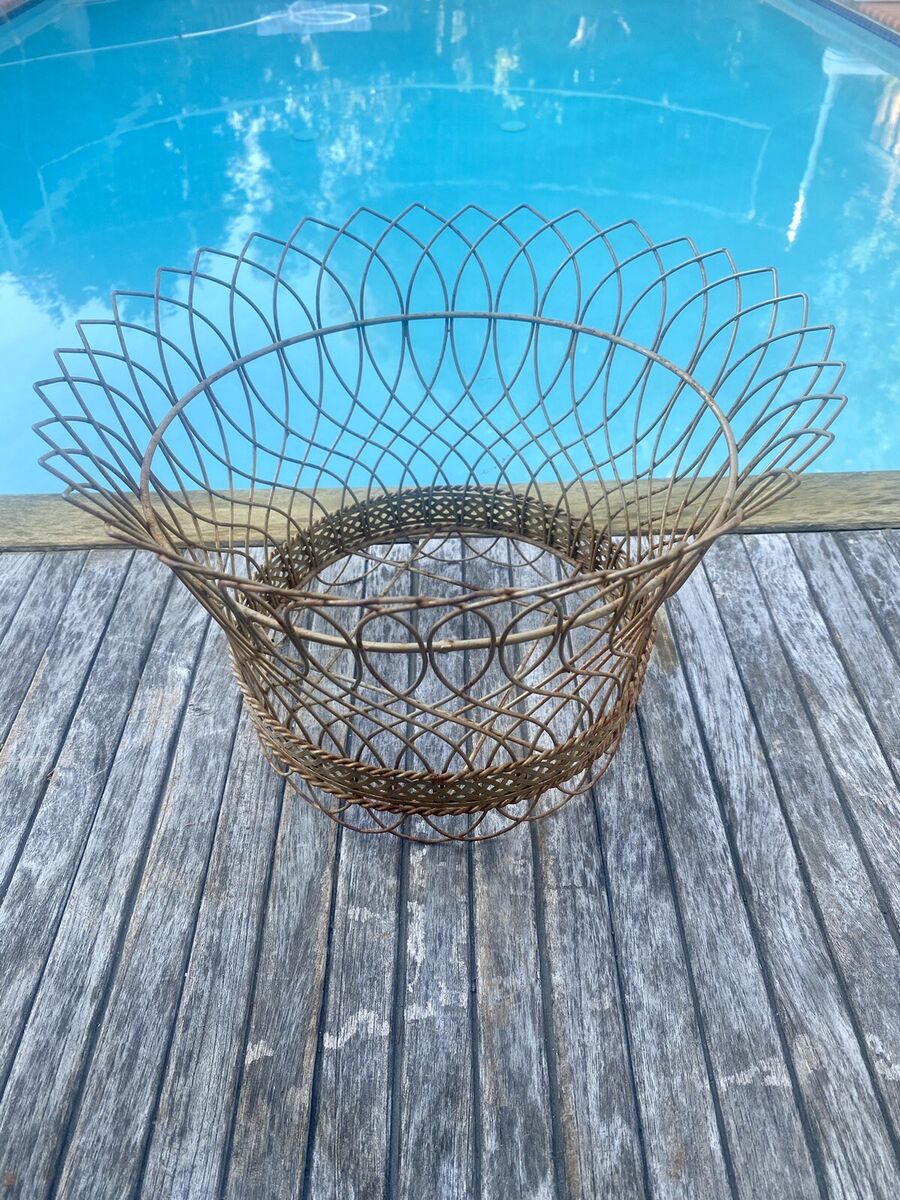 Antique French Wire Basket | eBay Antique French Wire Basket | eBay